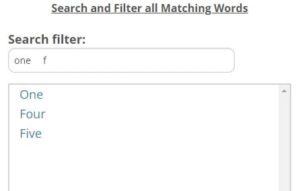 How to apply search filter for a list using Javascript - CodeInDotNet